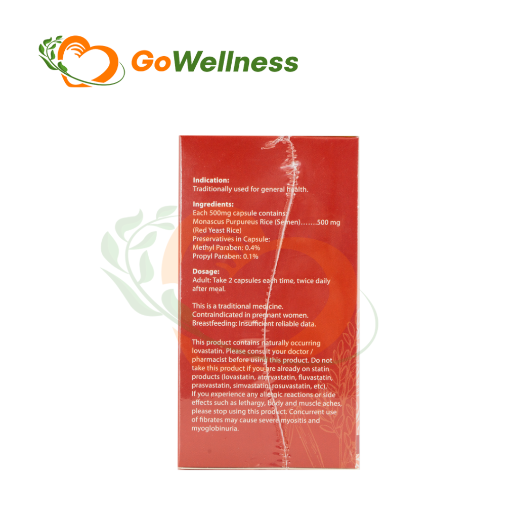 Vitpro Red Yeast Rice Capsule 60's | Lower High Cholesterol