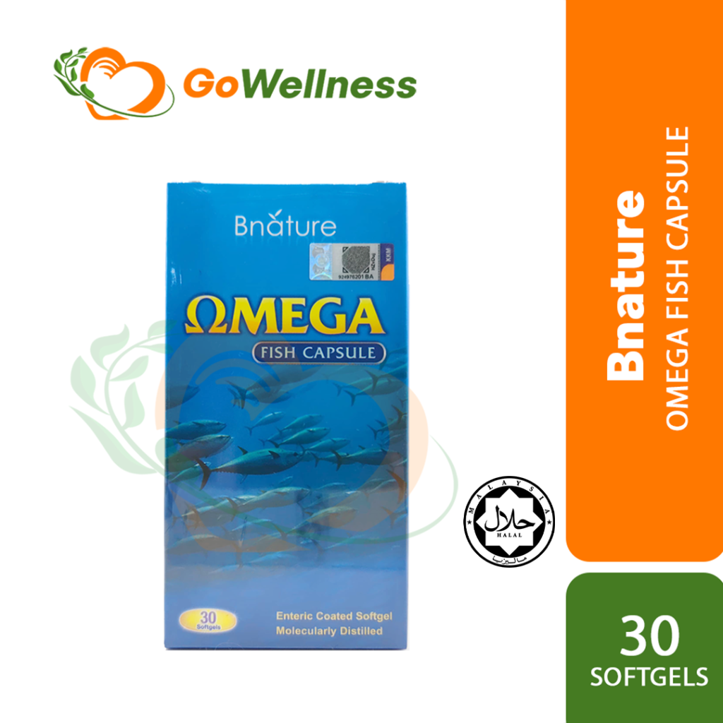 BNature OMEGA-3 50/25 DHA EPA Fish Capsule 30's & 90's