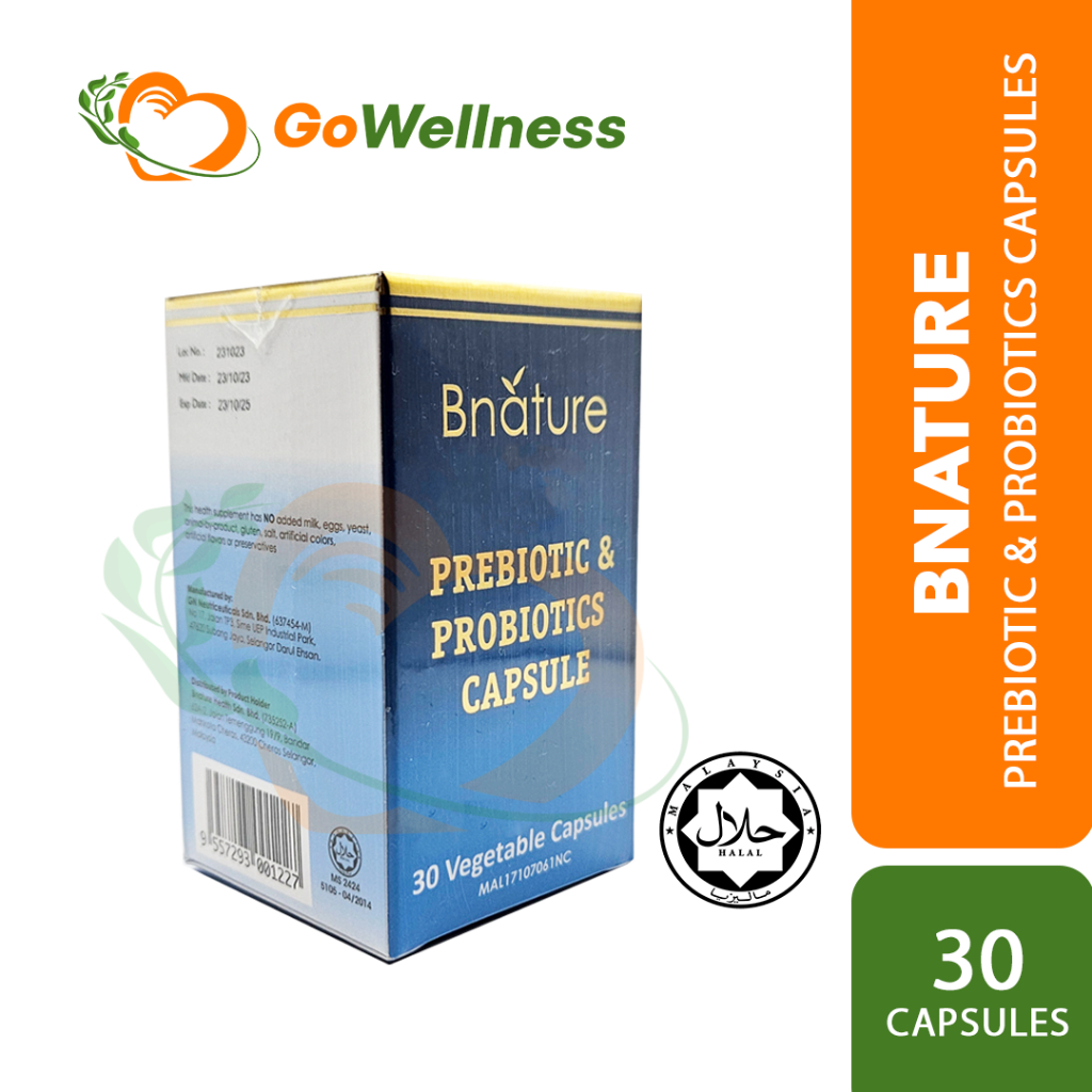 Bnature Prebiotic & Probiotic 30s & 90s Capsules