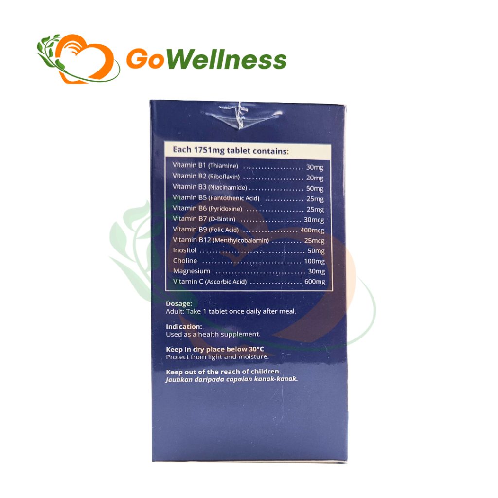 VITPRO B-ACTIV TABLET 30's & 90's | Vitamin B | Energy Metabolism