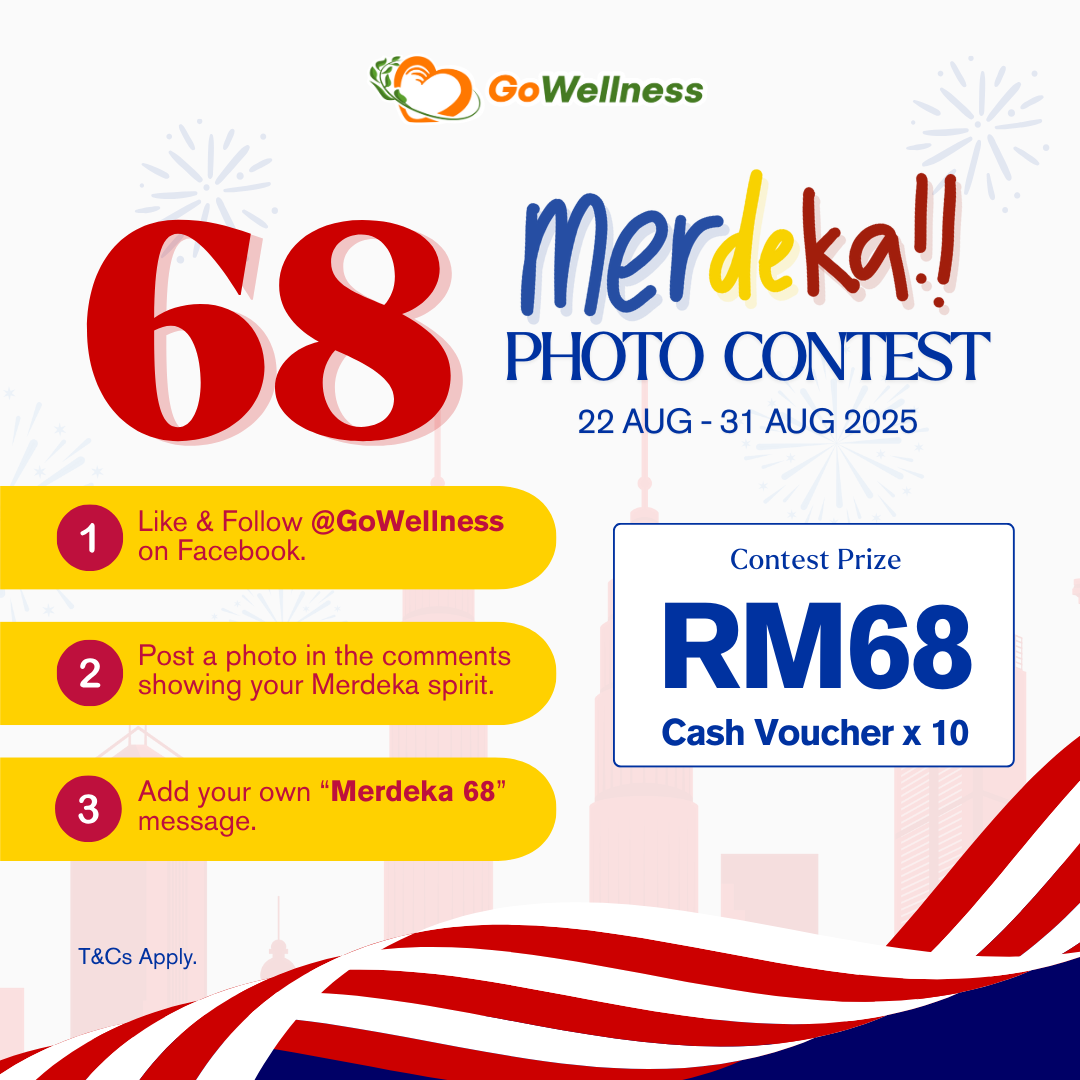 Gowellness Merdeka 68 Giveaway - GoWellness